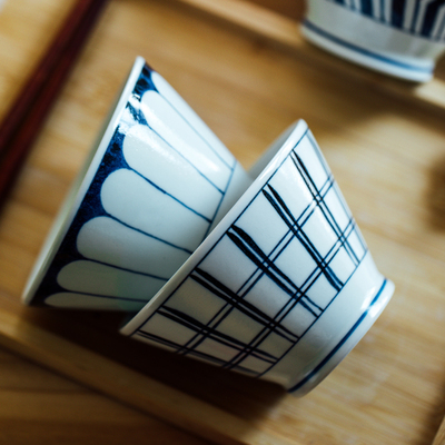 日本原装进口粗陶陶瓷日式斗笠碗