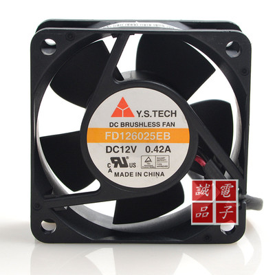 元山 FD126025EB 6025 6CM 12V 0.42A 散热风扇 机箱 机柜电源风