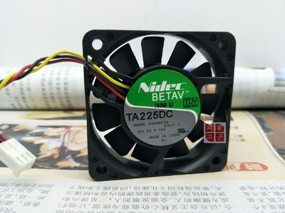 原装Nidec 6015 12V 0.16A TA225DC R33965-58 CIS1F 6CM散热风扇