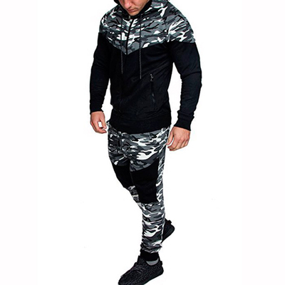Men's camouflage sweater long sleeved set男迷彩卫衣长袖套装