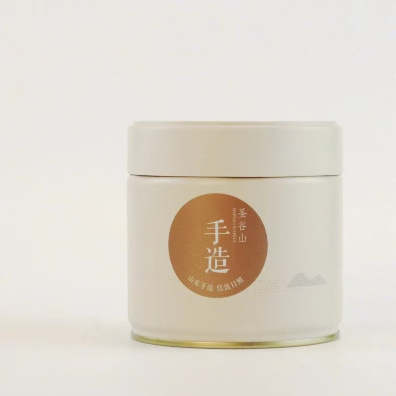 圣谷山手造工艺日照绿茶60g罐装 江北春茶山东特产茶叶