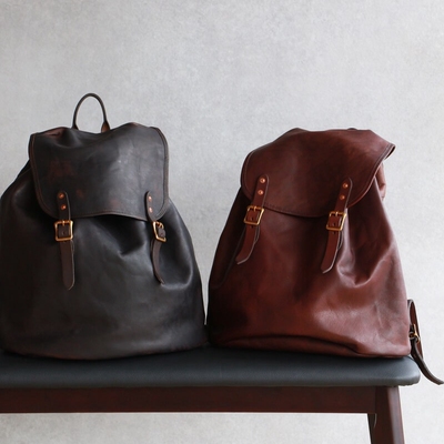 VASCO男士手染牛皮双肩背包