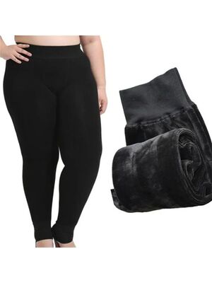 CUHAKCI Thick Warm Pants Plus Size Winter Leggings Women Vel