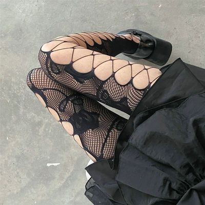 Gothic Fishnets Stockings Lolita Mesh Tights for Women Netti