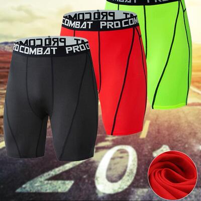 Men Bodybuilding Shorts Fitness Workout Inseam Knickers Male