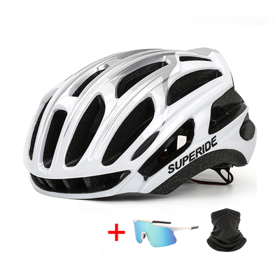 IDE TRAIL DH MTB Bike Helmet with Glasses Ultralight Mountai