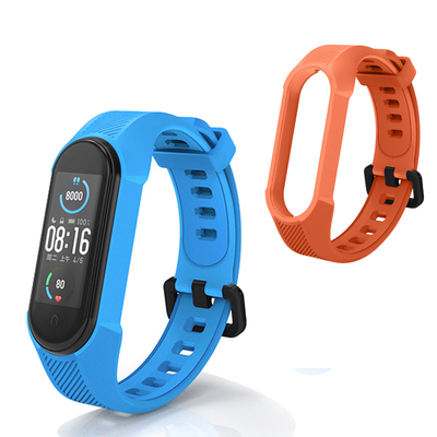 Soft Silicone Strap for Xiaomi MiBand 4 5 6 7 Bracelet Color
