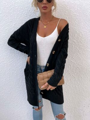 MAYCAUR Women's Cardigan Sweater 2023 Autumn and Winter New