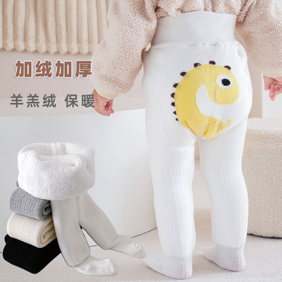 婴儿连裤袜秋冬款加绒保暖