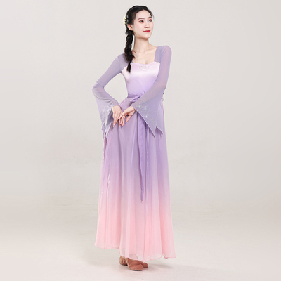 中国舞演出服连衣裙汉唐舞蹈服