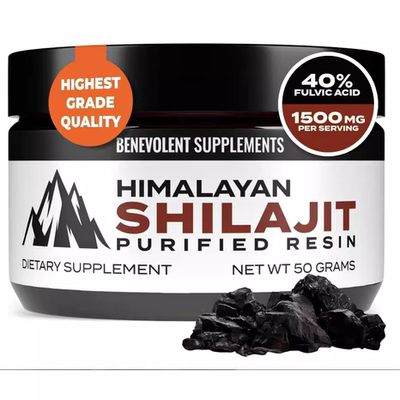 Pure Himalayan Shilajit Resin 1500mg | 40% Fulvic Acid