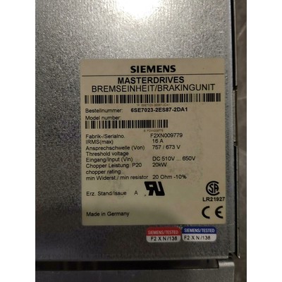 MASTERDRIVES制动单元6SE7023-2ES议价产品
