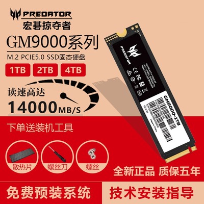 宏碁掠夺者GM9000神舆固态硬盘
