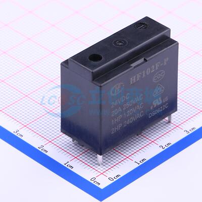 全新正品HF102F-P-DC24V 插件,16x30.5mm 功率继电器配套 质量保