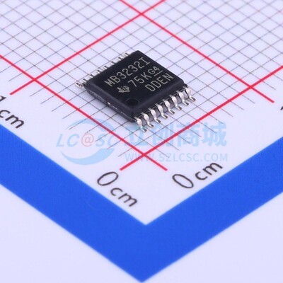 RS232芯片 MAX3232IPW TSSOP-16 TI/德州 电子元器件配单原装正品