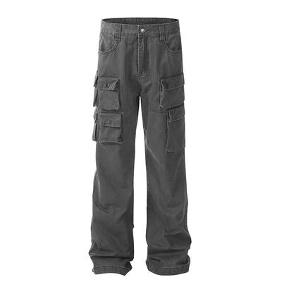 美式高街水洗工装长裤