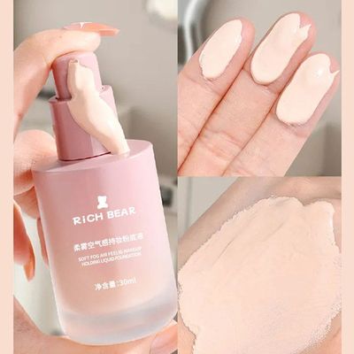 RichBear柔雾空气感持妆粉底液遮瑕控油提亮持久防水防汗BB霜2004