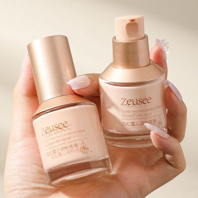 Zeusee子晞白松露沁润粉底液 保湿遮瑕干皮水润轻薄底妆厂家批发