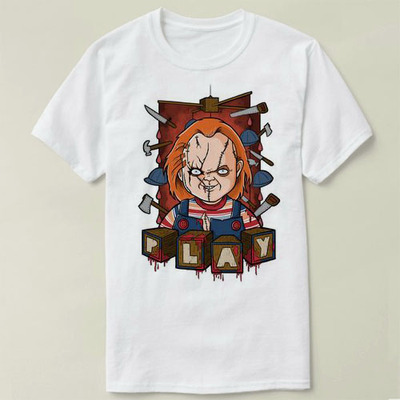 Child's Play鬼娃回魂Chucky Tee Shirt 圆领 定制男女 T恤 3