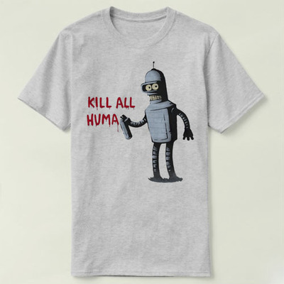 Bender Kill All Humans 男女 T-Shirt T恤