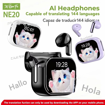 Bluetooth Headset AI Translation Active Noise Reduction