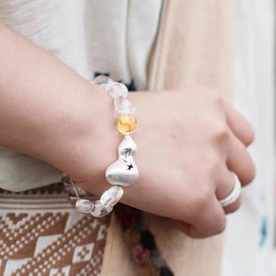 SERENESS/所若大肚葫芦白手链高级感手串