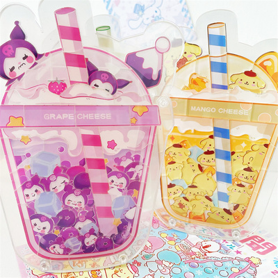 新款奶茶本玩具亚克力拼图