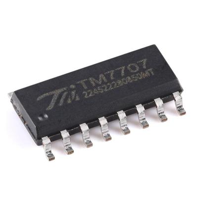 全新 7707 SOP-16 双通道全差分输入的24位A/D转换芯片