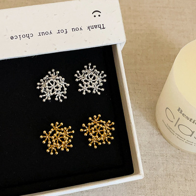 设计感金属小圆珠烟花耳钉女璀璨绚烂个性精致时尚百搭耳环耳饰