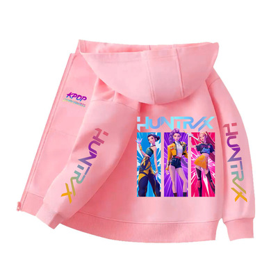 新款KPop印花儿童连帽衫