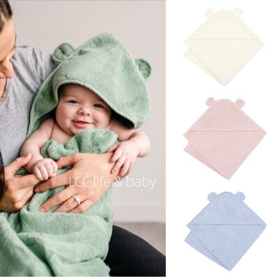 北欧出口纯棉婴童连帽浴巾新生儿襁褓巾抱毯宝宝浴巾加厚吸水柔软
