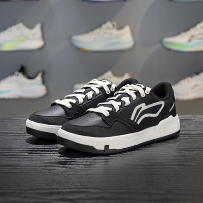 李宁正品男子耐磨抓地休闲板鞋