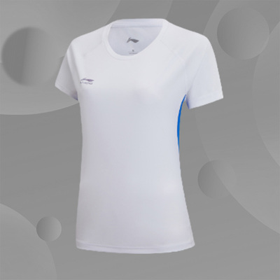 李宁运动系列女款吸湿排汗圆领短袖T恤常规年夏季ATSQ144