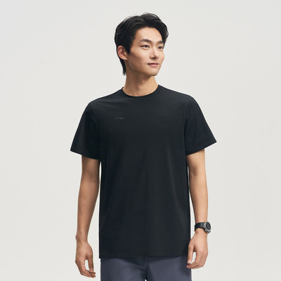 李宁正品荣耀金标系列 | 男子速干凉爽防晒运动短袖T恤ATSW697-1