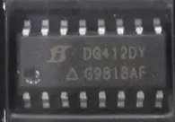 贴片 DG412DY DG412 四路CMOS模拟开关芯片 SOP-16封装 可直拍