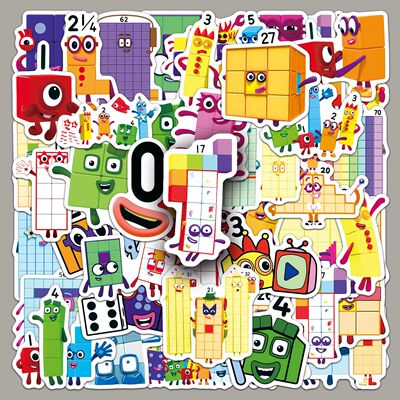 50张Numberblocks益智动画贴画
