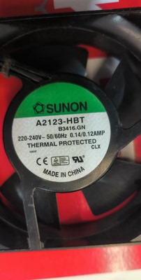 A2123-HBT(7).GN 全新SUNON建准12038 24/22W 220V轴流散热风扇机