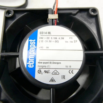 德国ebmpapst 8314HL 24V 180mA 4.3W 8032 数控变频器散热风扇