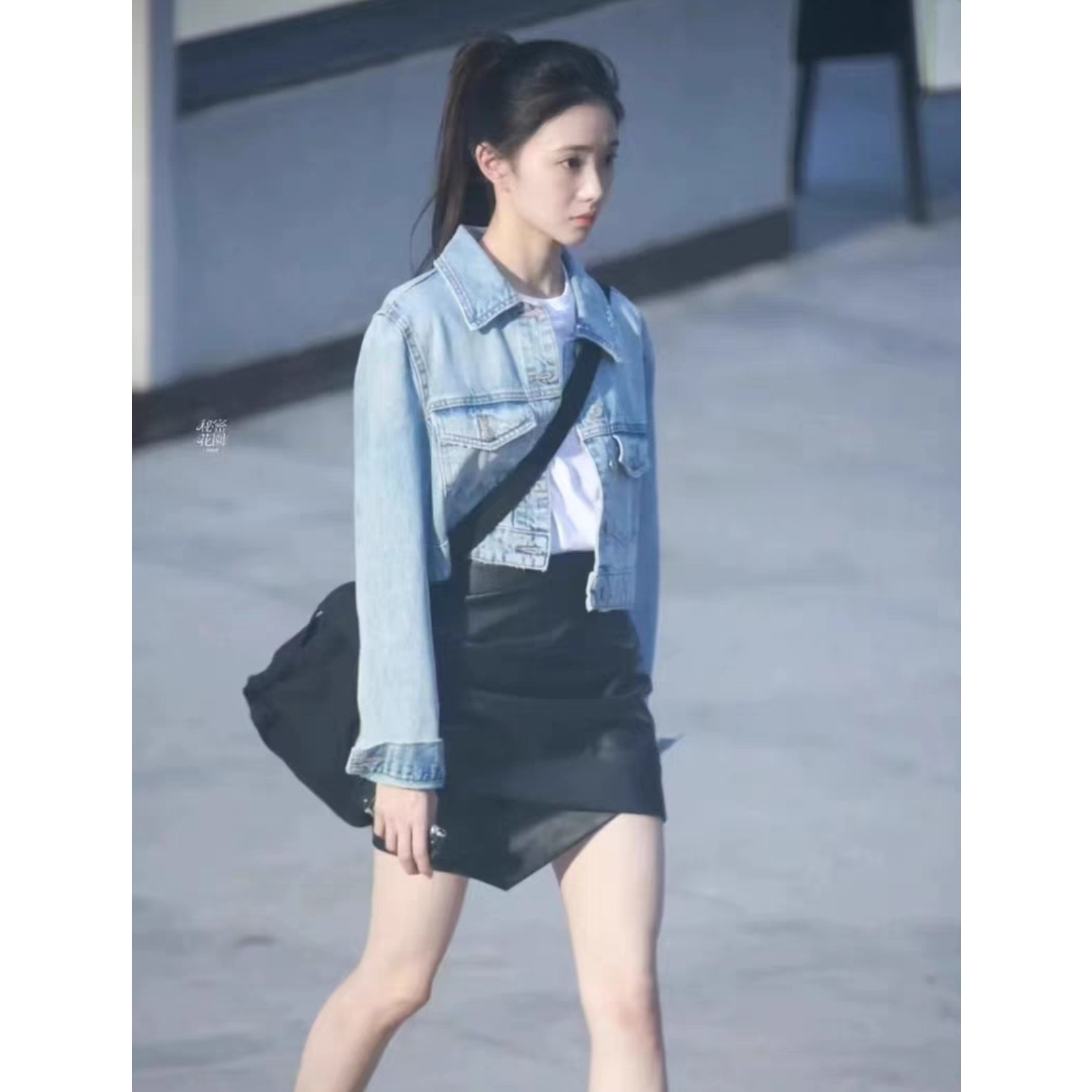 刘浩存明星同款春秋小个子短款时尚百搭马夹其他马甲女汕德卡雾灯
