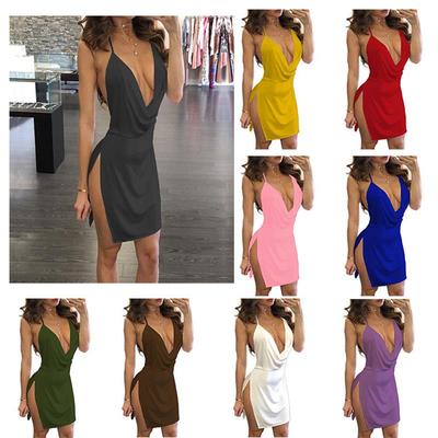 Hot selling solid color sleeveless dress  热卖纯色无袖连衣裙
