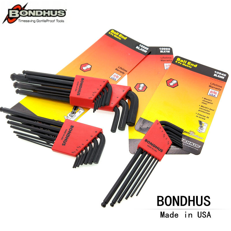 美国BONDHUS波顿内六角扳手套装六角匙10946 10999 10992 10937_虎窝淘