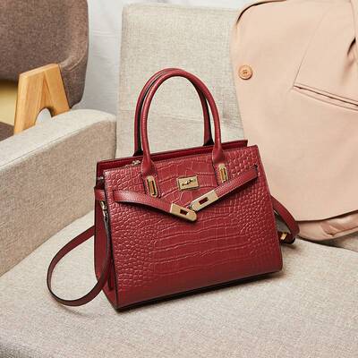 Women Genuine Leather Handbag Fashion Large Capacity Mom Bag