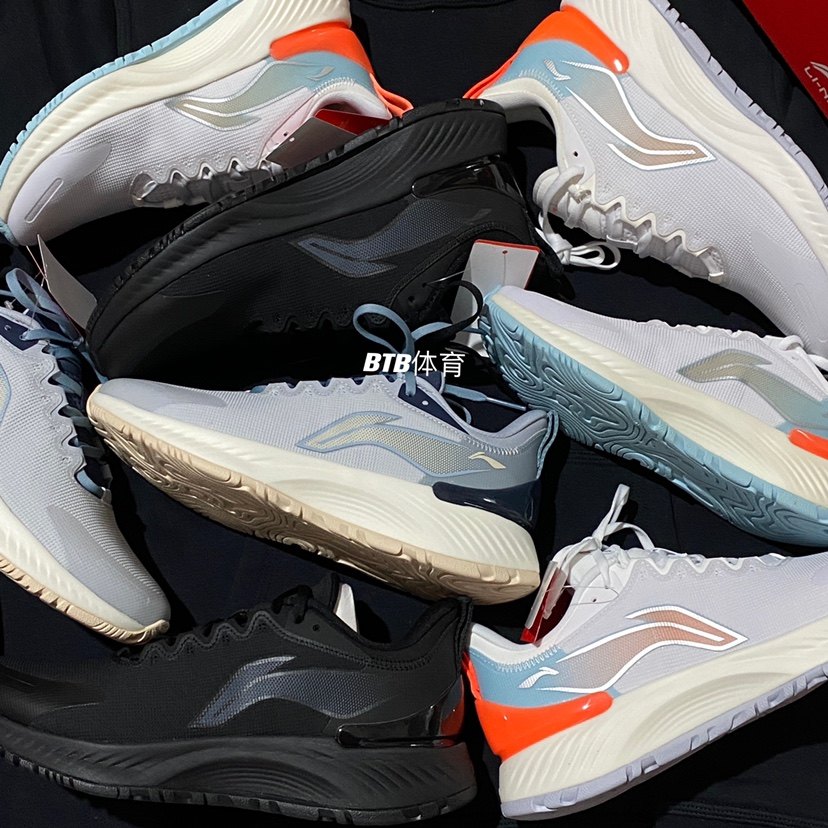 LiNing李宁越影Element减震跑步鞋网面透气男女运动鞋ARHS007-5_虎窝淘