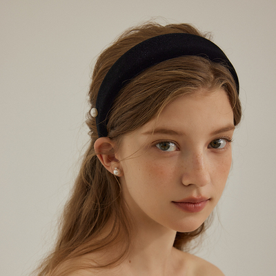 aviho复古丝绒百搭高级感发箍