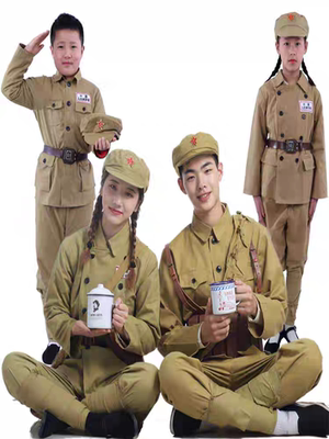 红军演出服学生成人八路军衣服红军长征服装解放军演出老式影视服