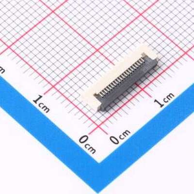 ZX-0.5FPC-FWX-H1.5-20P FFC/FPC连接器 间距:0.5mm P数:20P 翻盖