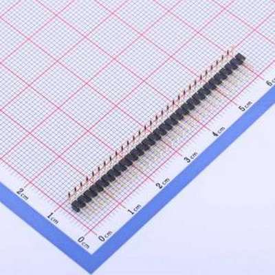 X4611WR-30I-C40D28 排针 1x30P 间距:2mm 方针 弯插,P=2mm