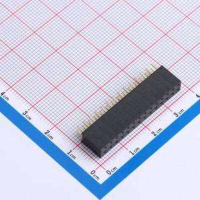 F185-1214A0ASYE2 排母 2x14P 间距:2.54mm 直插 插件,P=2.54mm