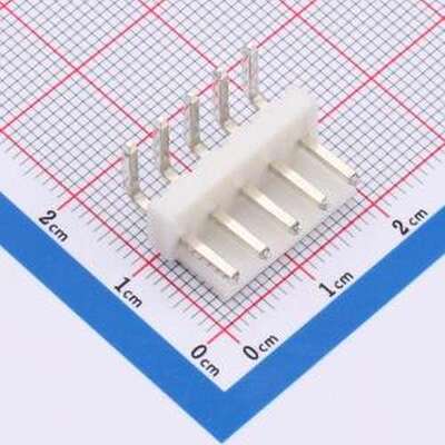 5TPBA050L 线对板针座 1x5P 间距:3.96mm 弯插 系列:VH 弯插,P=3.
