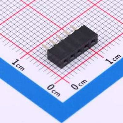 CSFA101-0502A001R1AC 排母 1x5P 间距:2mm 直插 插件,P=2mm
